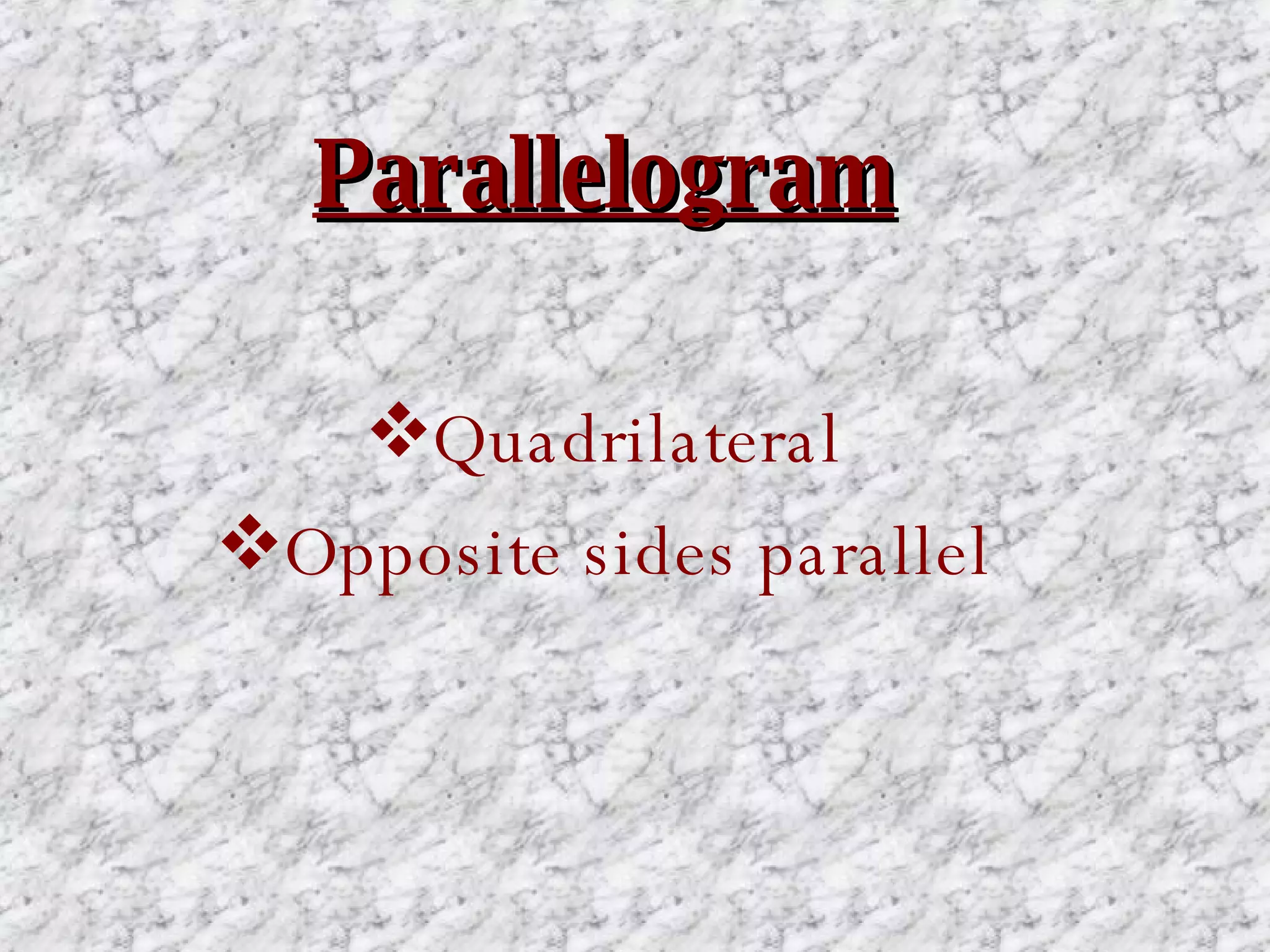 Special Parallelograms | PPT