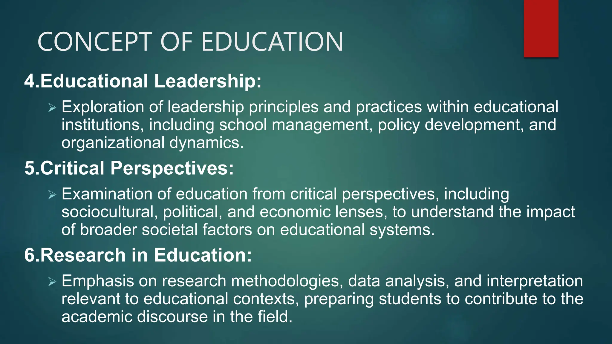 definition and concept of education special problems in education | PPT