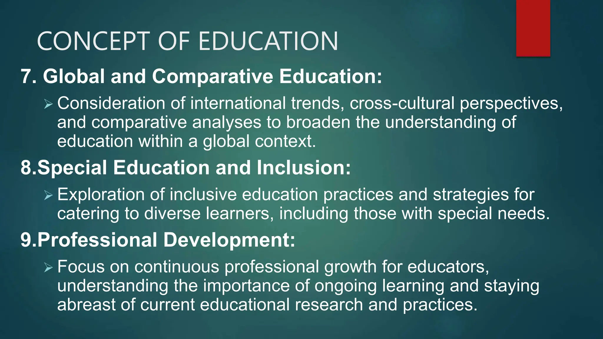 definition and concept of education special problems in education | PPT