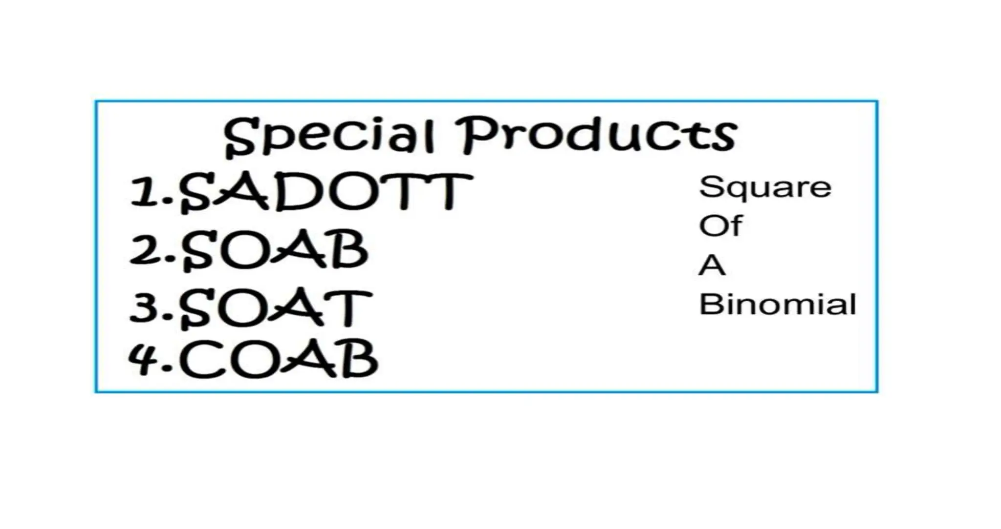 TYPE OF FACTORING (SPECIAL PRODUCTS AND EVERYTHING) | PPTX