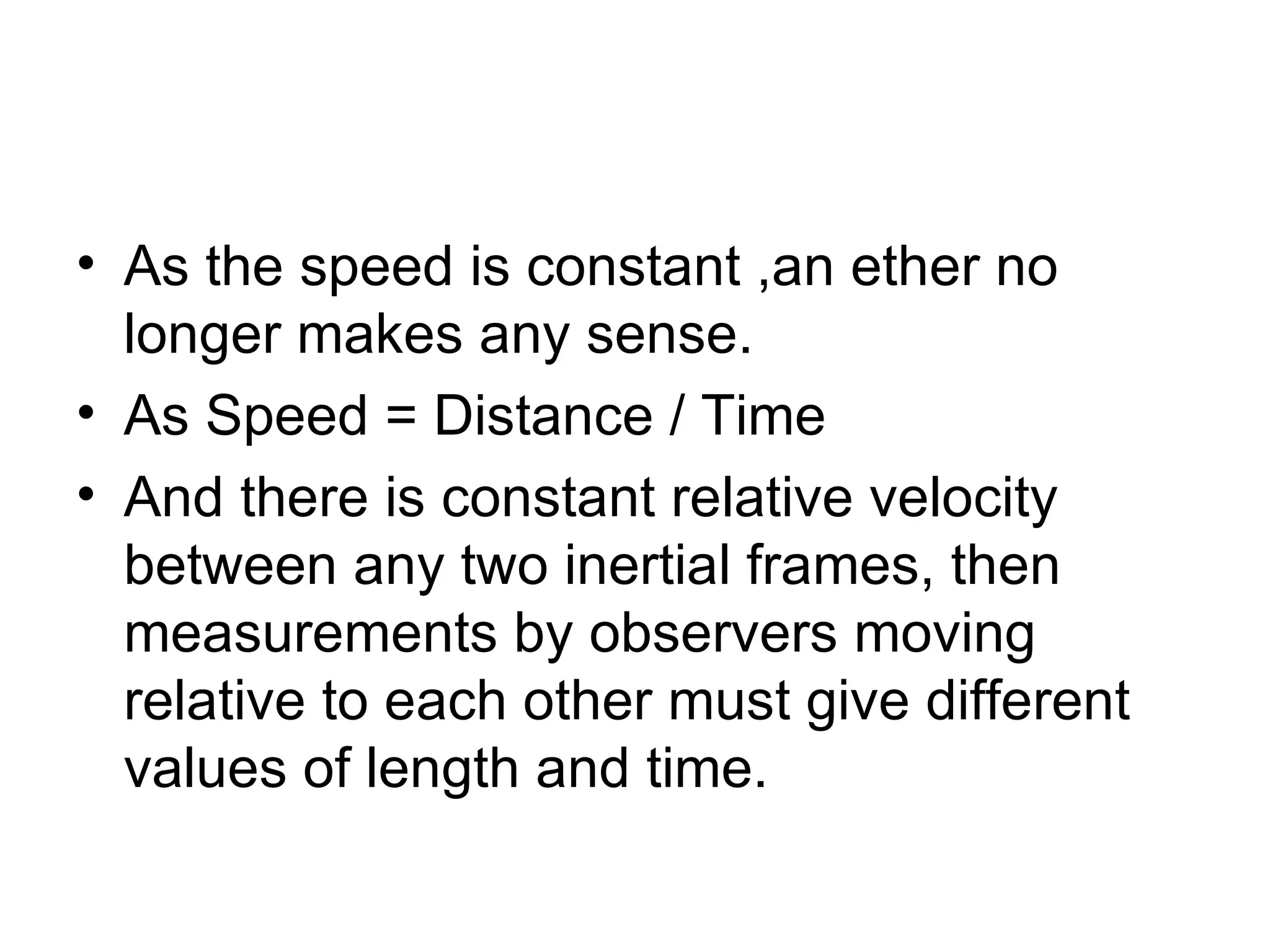 Special Theory Of Relativity | PPT