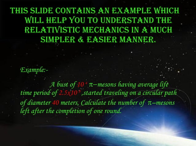 Special Theory Of Relativity | PPT | Physics | Science