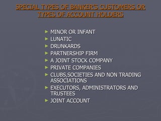 Special Types Of Banker’S Customers2 | PPT