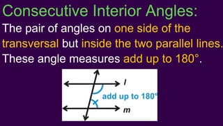 Special angle pair vocab | PPT