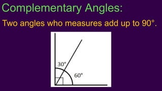 Special angle pair vocab | PPT