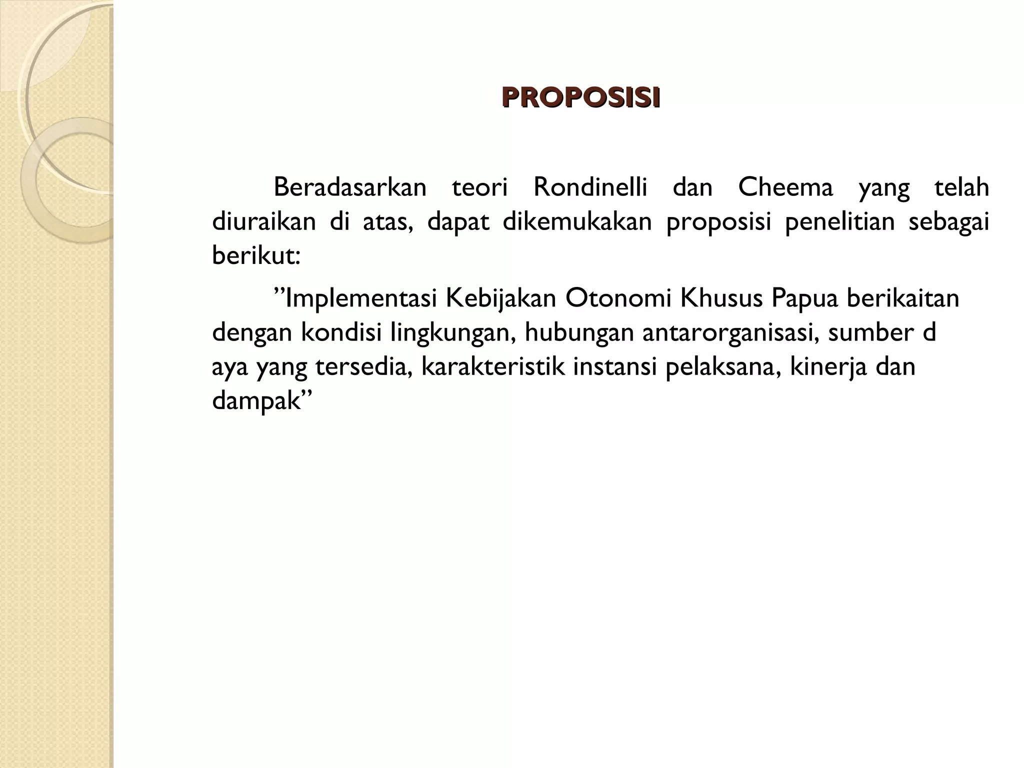 Special autonomy of province papua | PPT