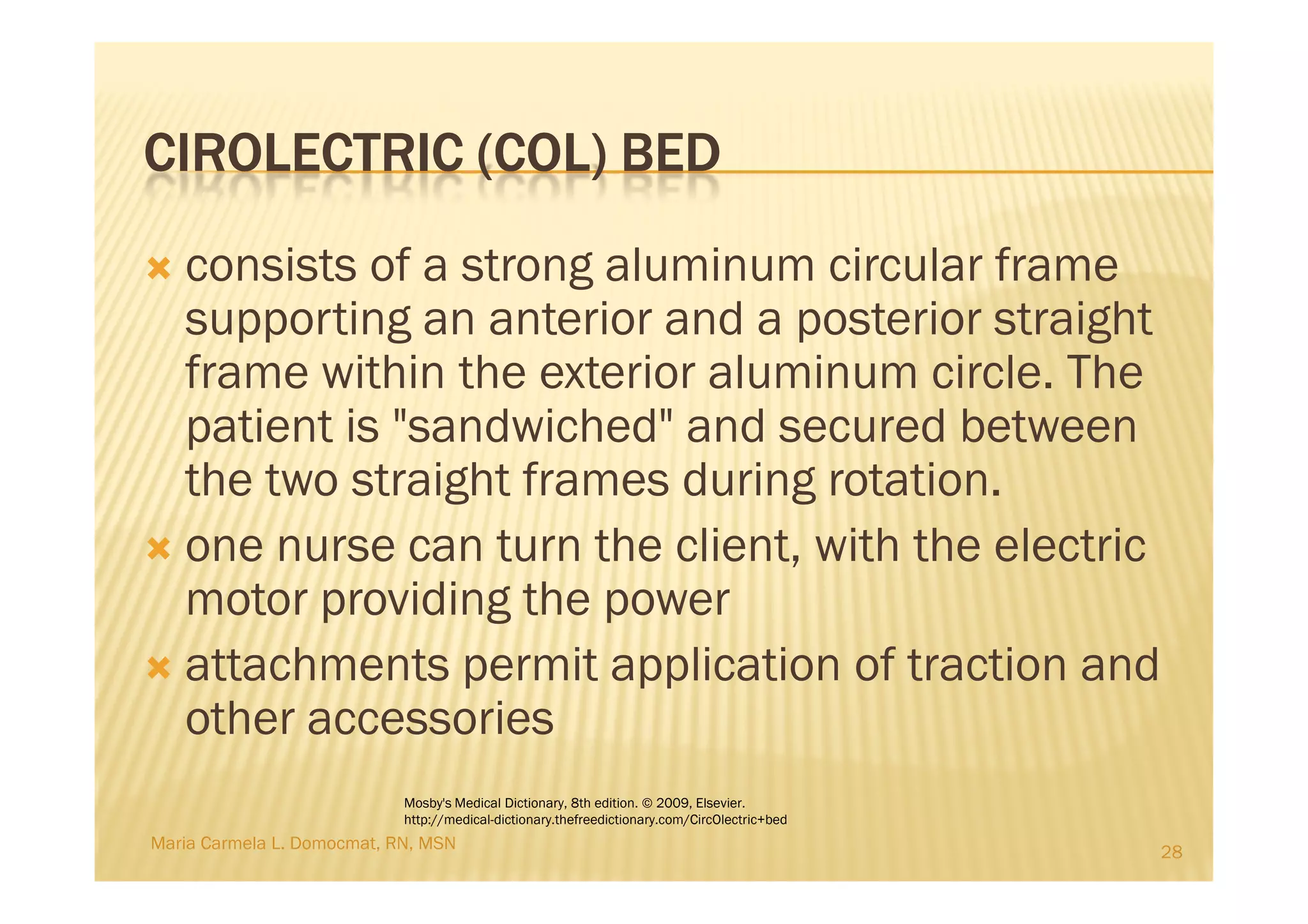 Special beds for positioning client | PDF