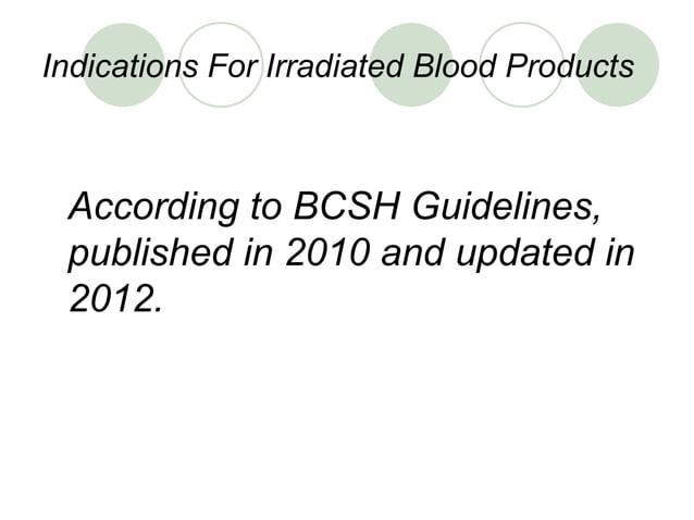 Special blood requirements to patients Final.ppt