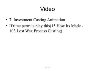 Investment Casting Process Animation