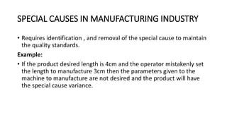 Special causes and common causes of variation in Manufacturign industry ...