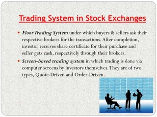 Basics of Indian Stock Market & its Trading Mechanisms | PDF