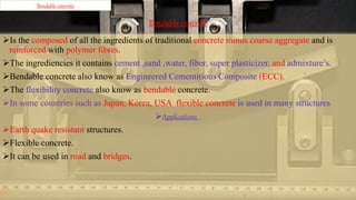 Special concrete and advanced construction materials | PPTX