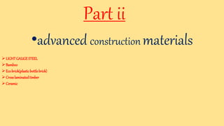 Special concrete and advanced construction materials | PPTX | Civil Engineering Industry ...