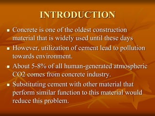 Special concrete not made using portland cement | PDF