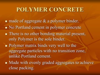 Special concrete not made using portland cement | PDF
