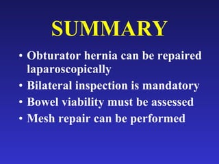Obturator Hernia Repair