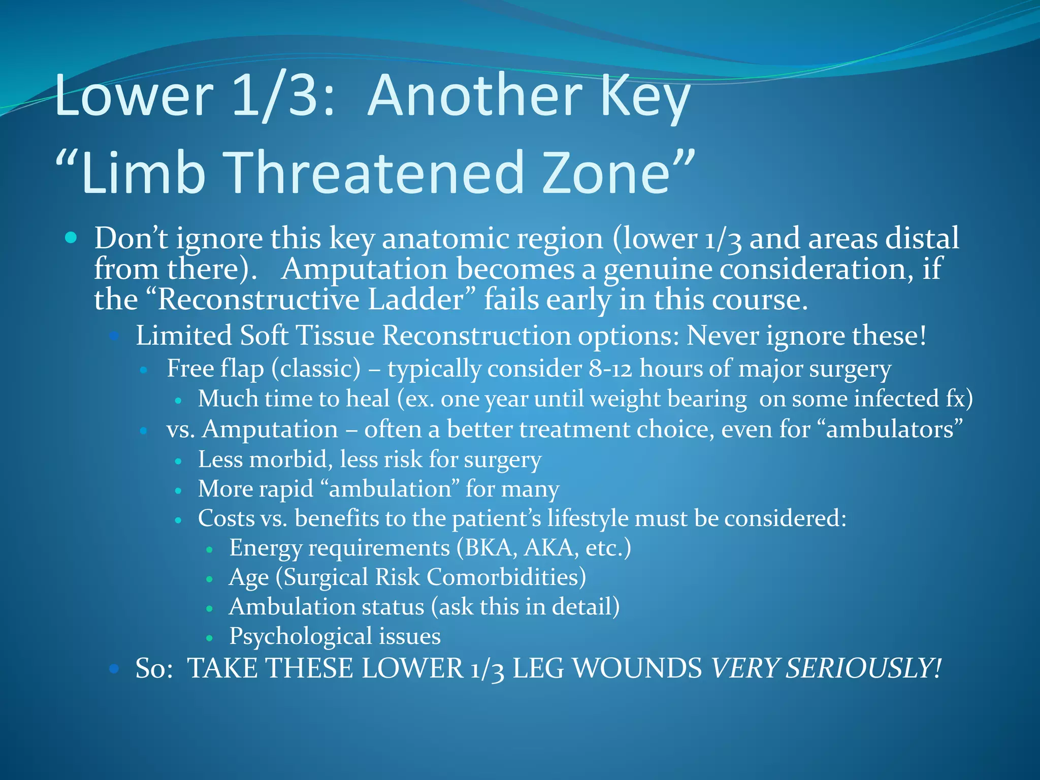 Special considerations for wounds and lesions, key anatomic regions ...