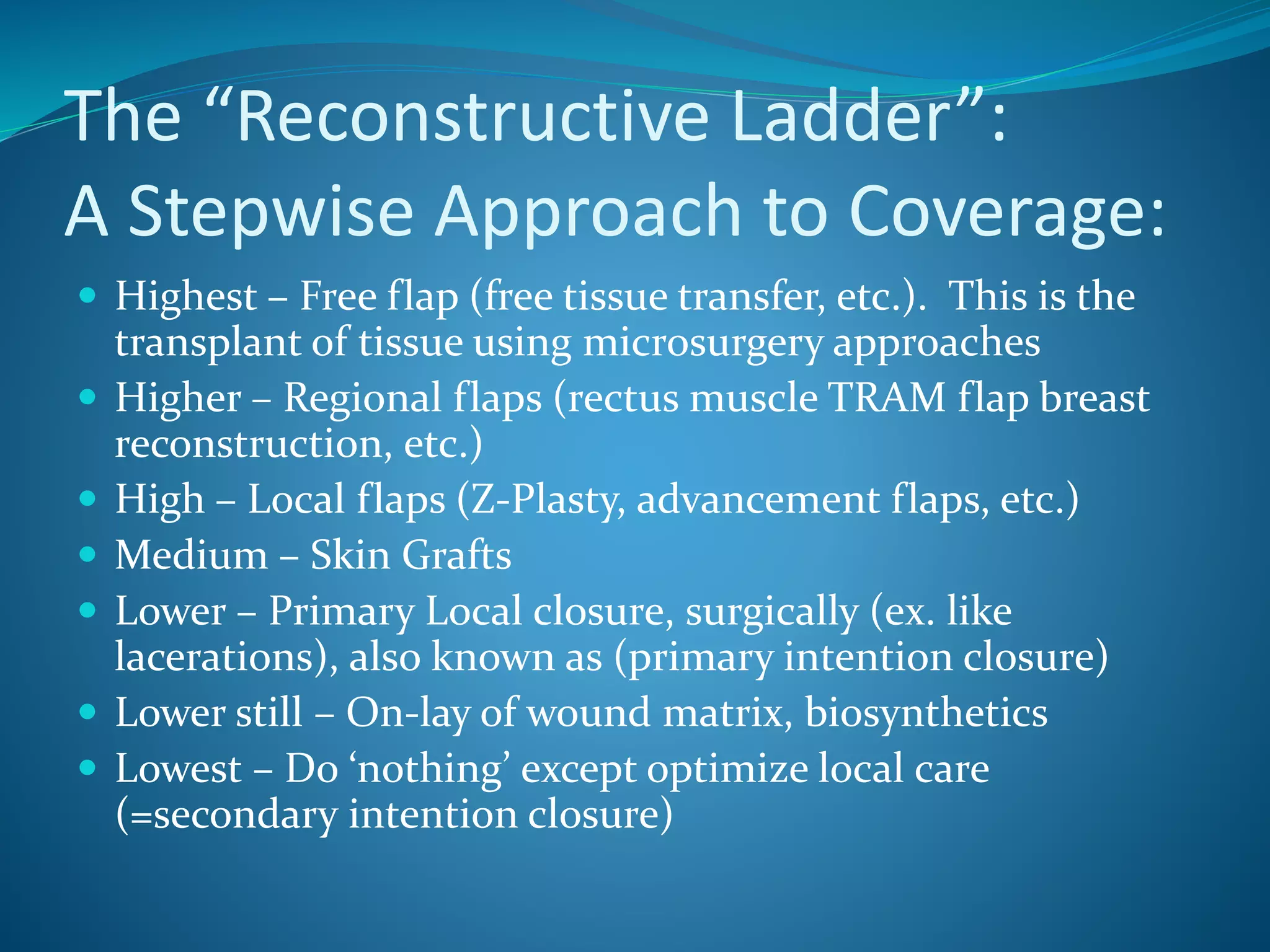 Special considerations for wounds and lesions, key anatomic regions ...