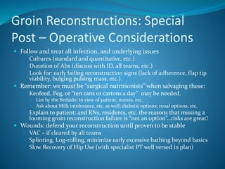 Special considerations for wounds and lesions, key anatomic regions ...