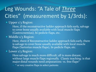 Special considerations for wounds and lesions, key anatomic regions ...