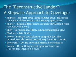 Special considerations for wounds and lesions, key anatomic regions ...