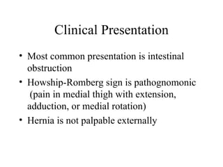 Howship Romberg Sign