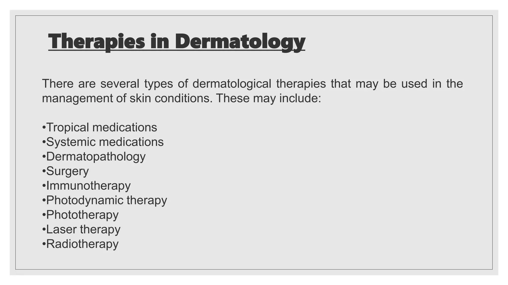 Special dermalogiacl therapyies [final] | PPTX
