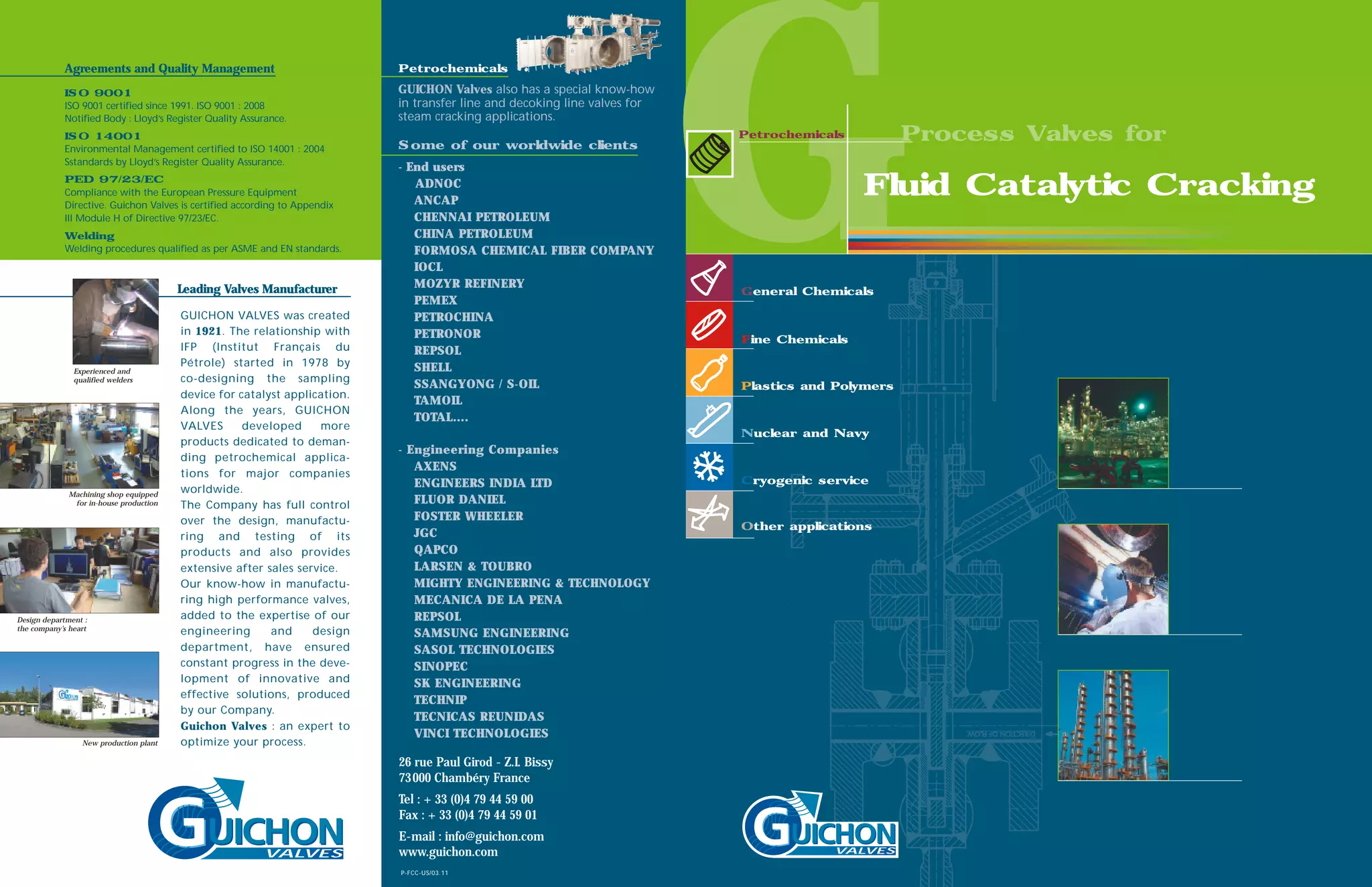 Special design valves for fluid catalytic cracking fcc process-Guichon ...