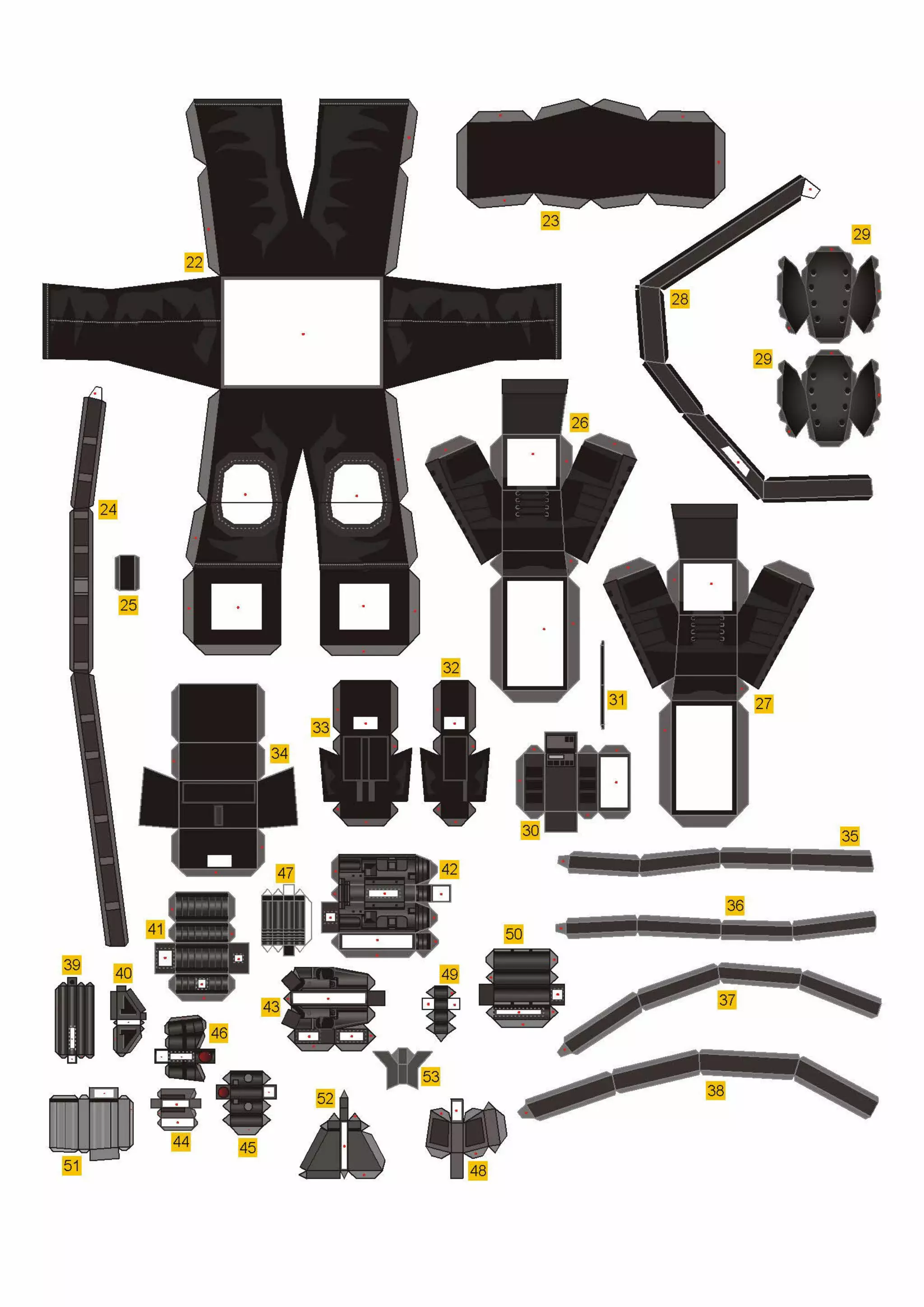 Papercraft - Special detachment 88 black | PDF