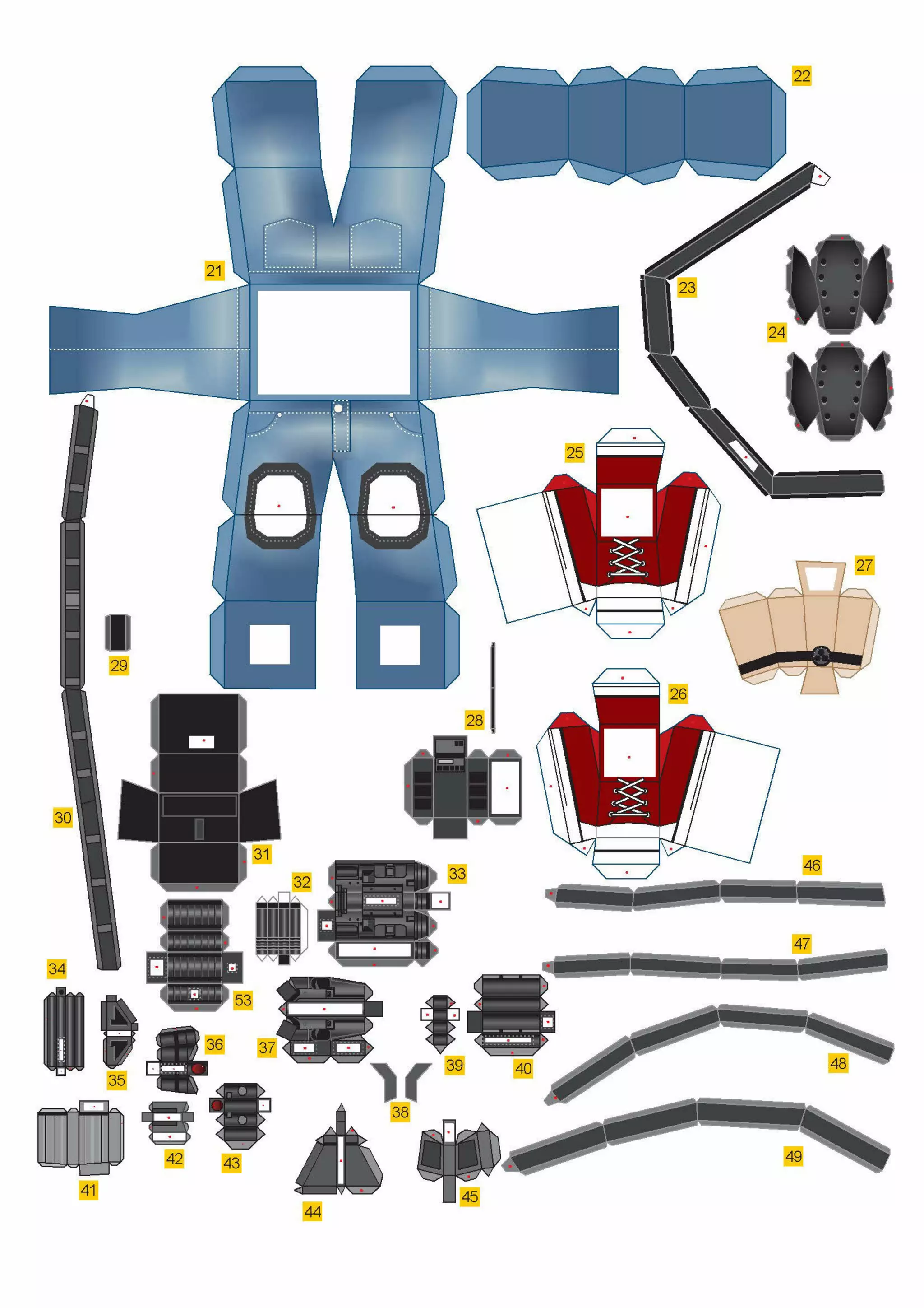 Papercraft - Special detachment 88 casual | PDF