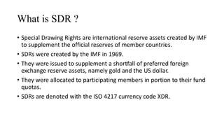 Special Drawing Rights By Gajjar Meet | PPTX