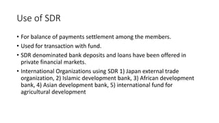 Special Drawing Rights By Gajjar Meet | PPTX