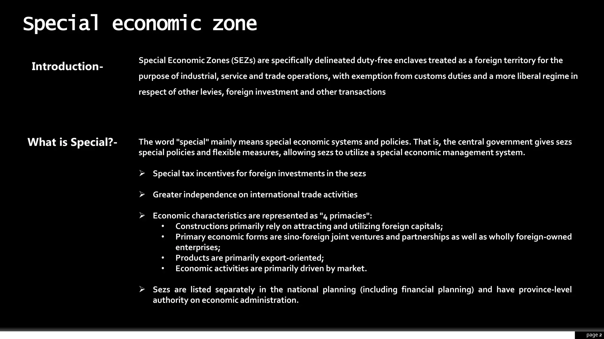 Special economic zone | PPTX