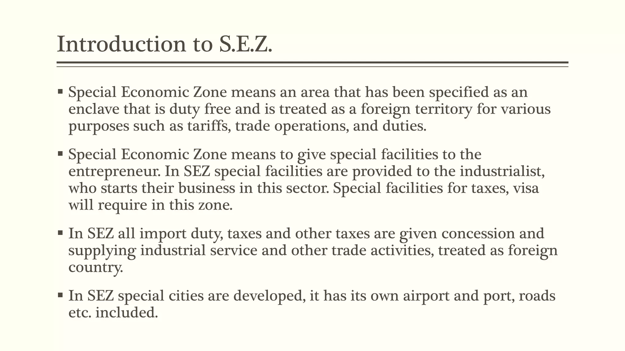 Special economic zone | PPTX