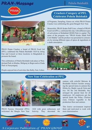 Special edition of pran message on pahela baishakh 1424. | PDF