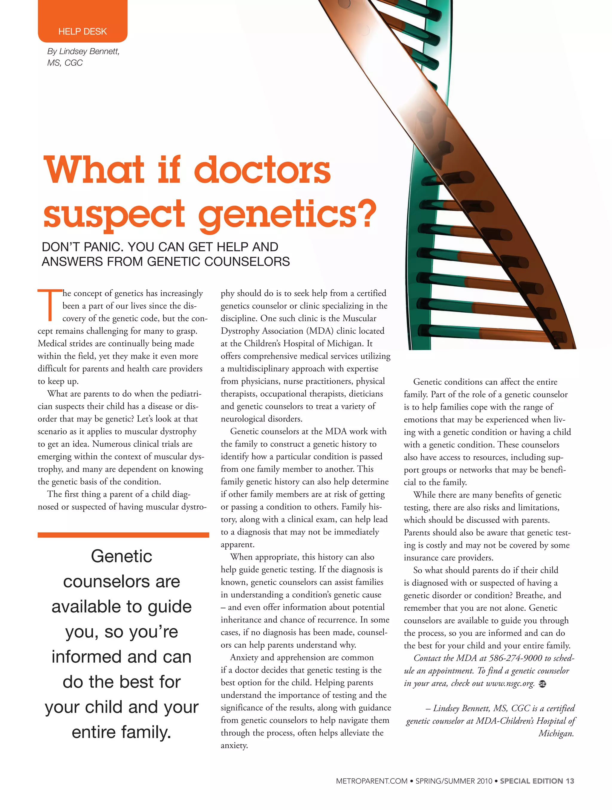 Special Editon Metro Parent Spring 2010 | PDF