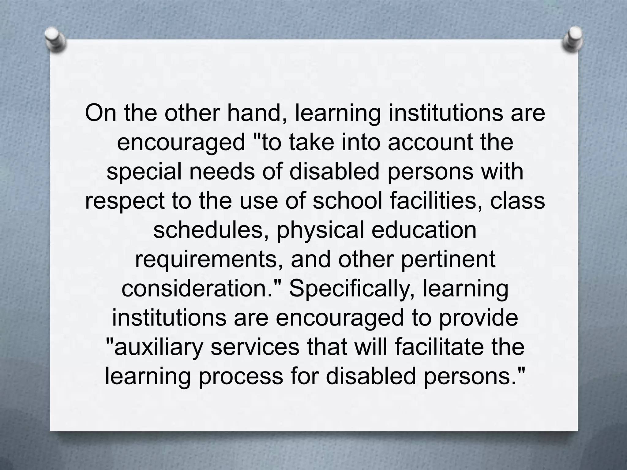 Special education - EDUCATION FOR ALL! | PPTX