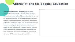 SPECIAL EDUCATION PROJECT | PPT