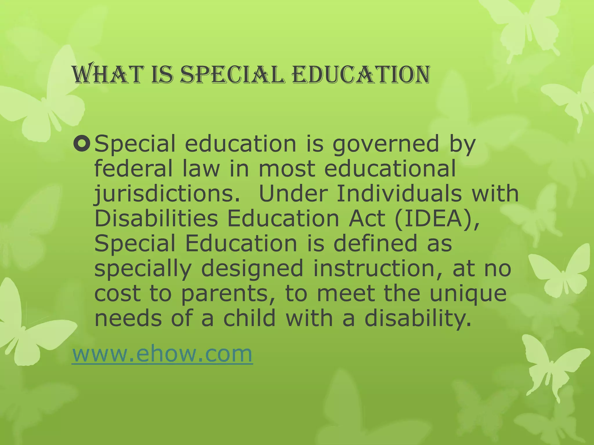 Special education ec 6 | PPT