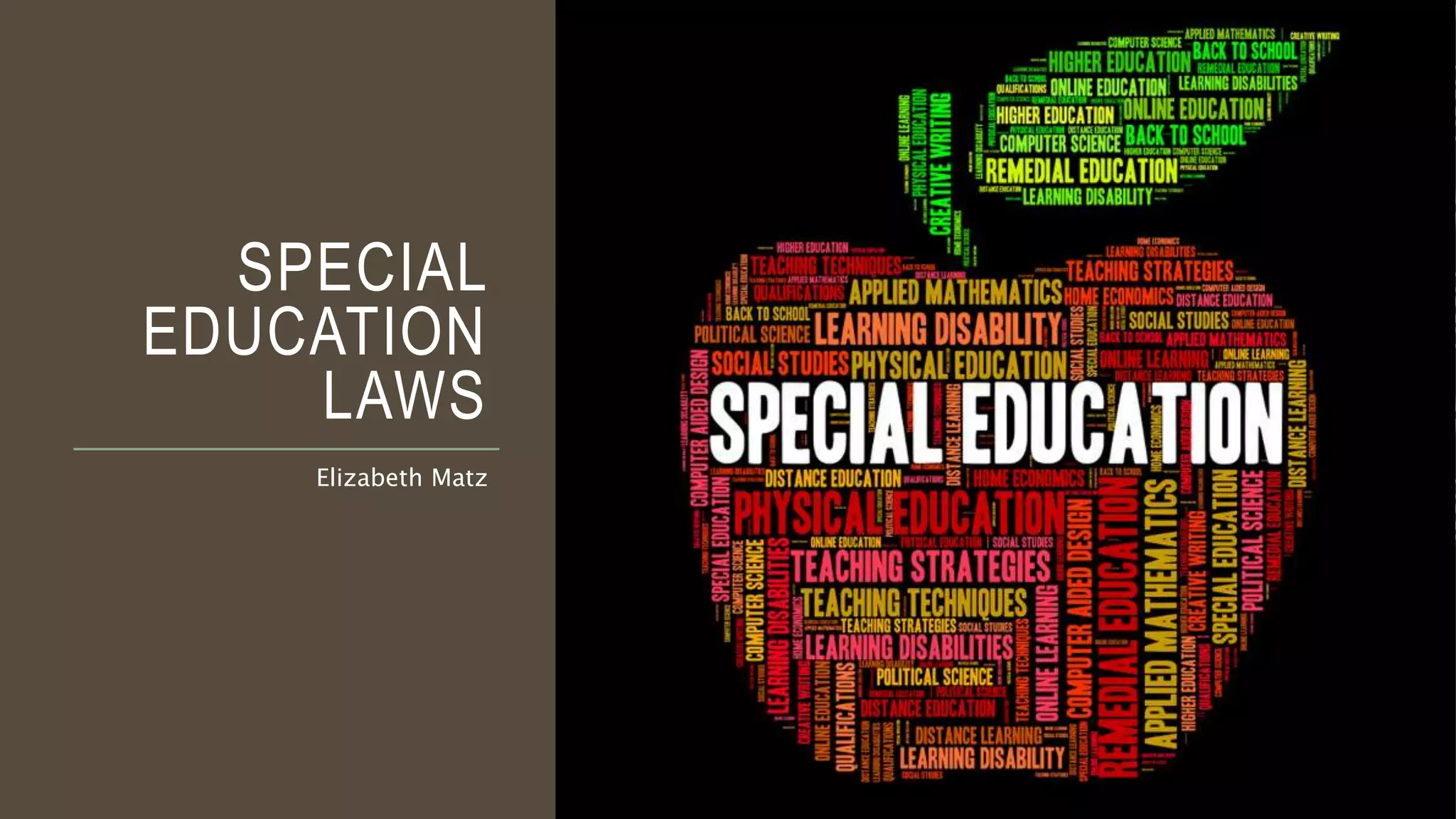 Special education laws | PPTX