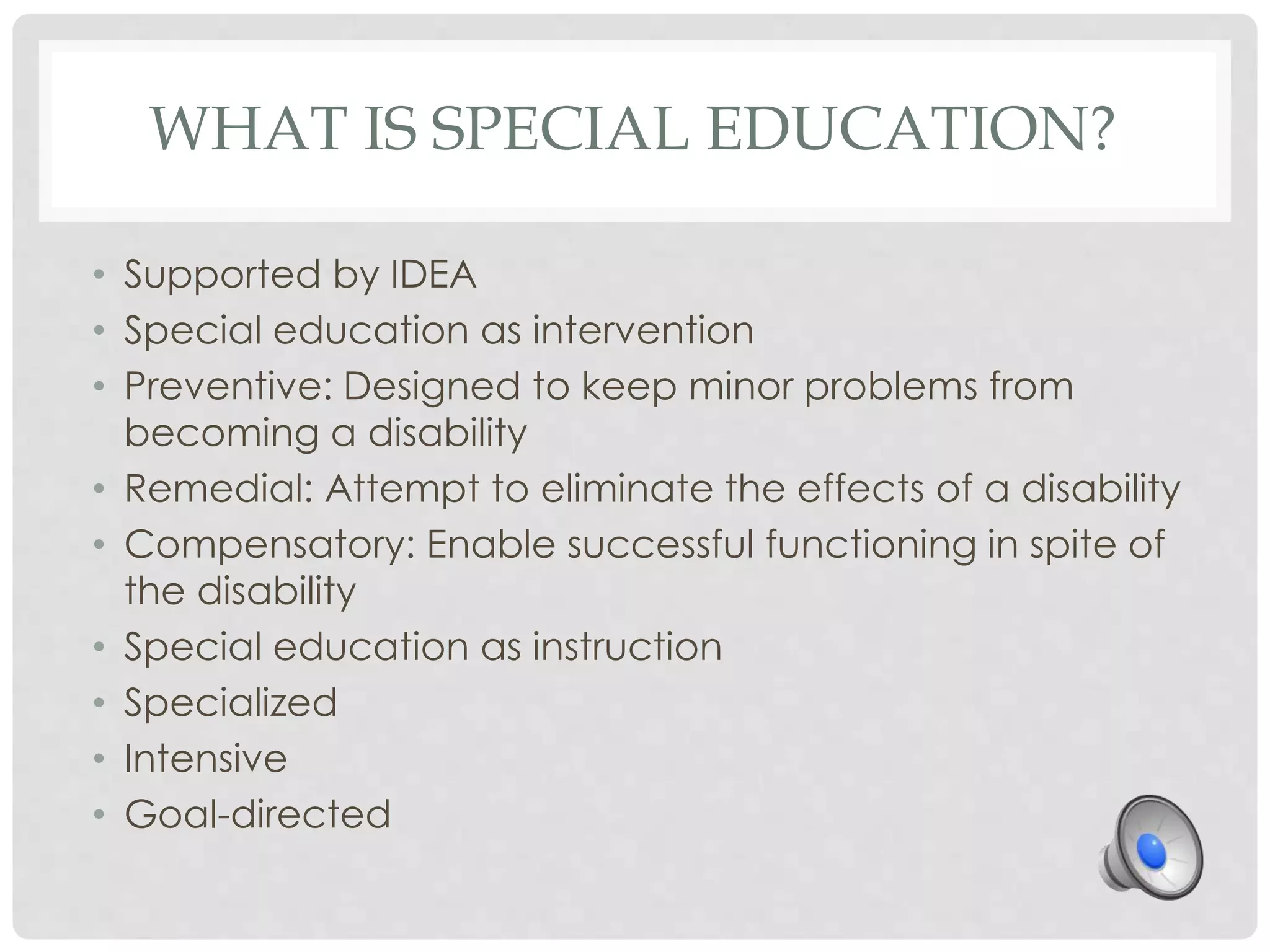 Special education presentation (1) | PPTX