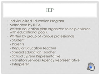 Special education presentation (1) | PPTX