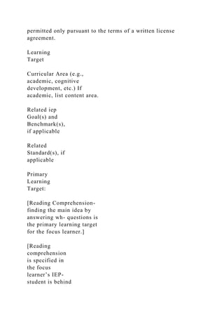 Special Education Task 1 Planning Commentary Copyright.docx