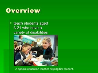 Special education teacher power point | PPT