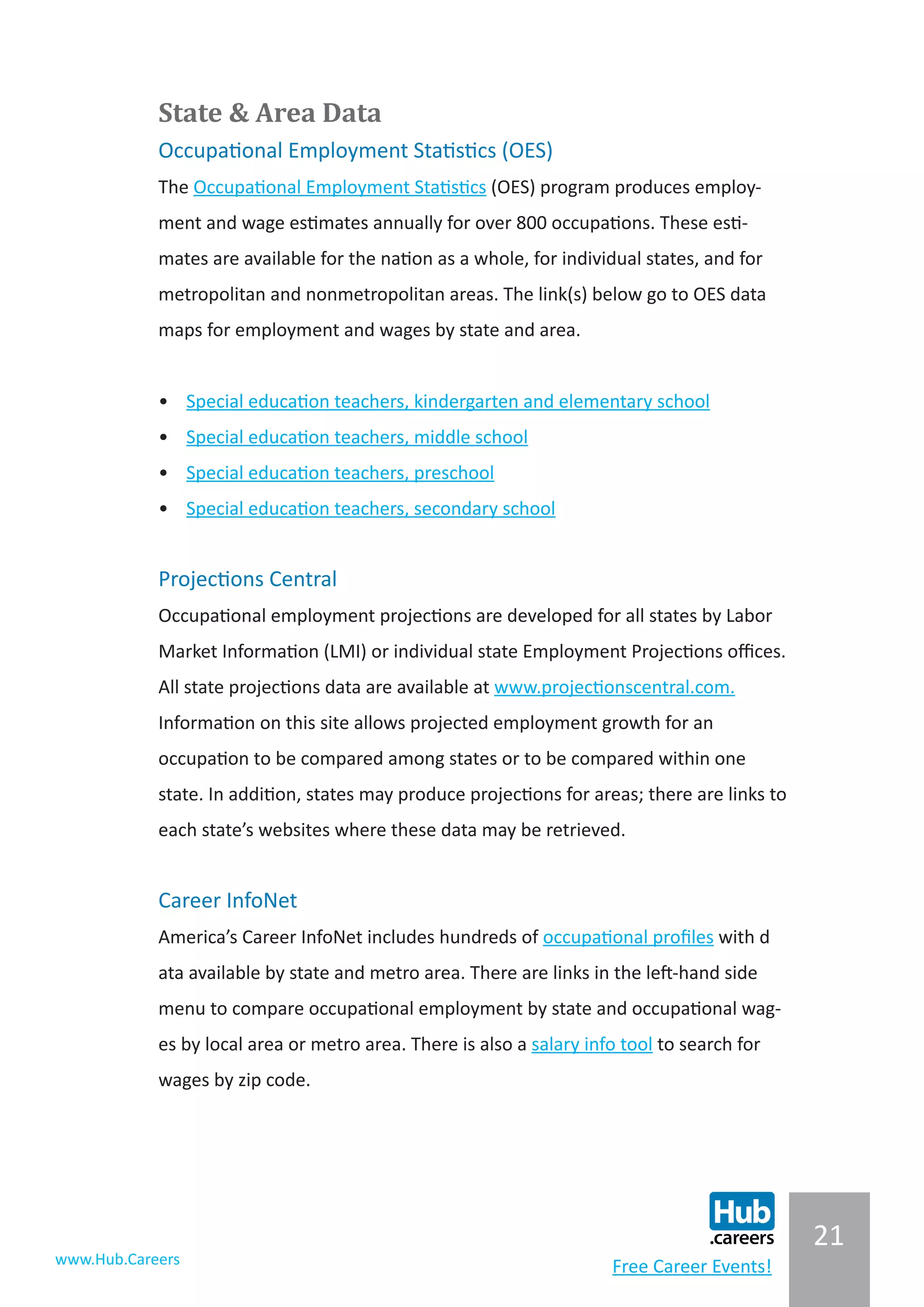 Occupational Outlook: Special Education Teachers | PDF