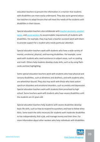 Occupational Outlook: Special Education Teachers | PDF