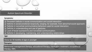 Neuro developmental disorders (DSM) | PPTX