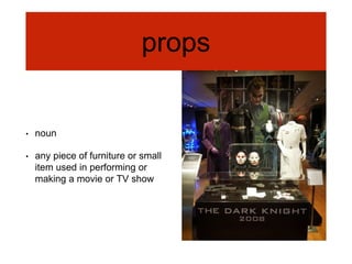 Special effects vocabulary | PPTX