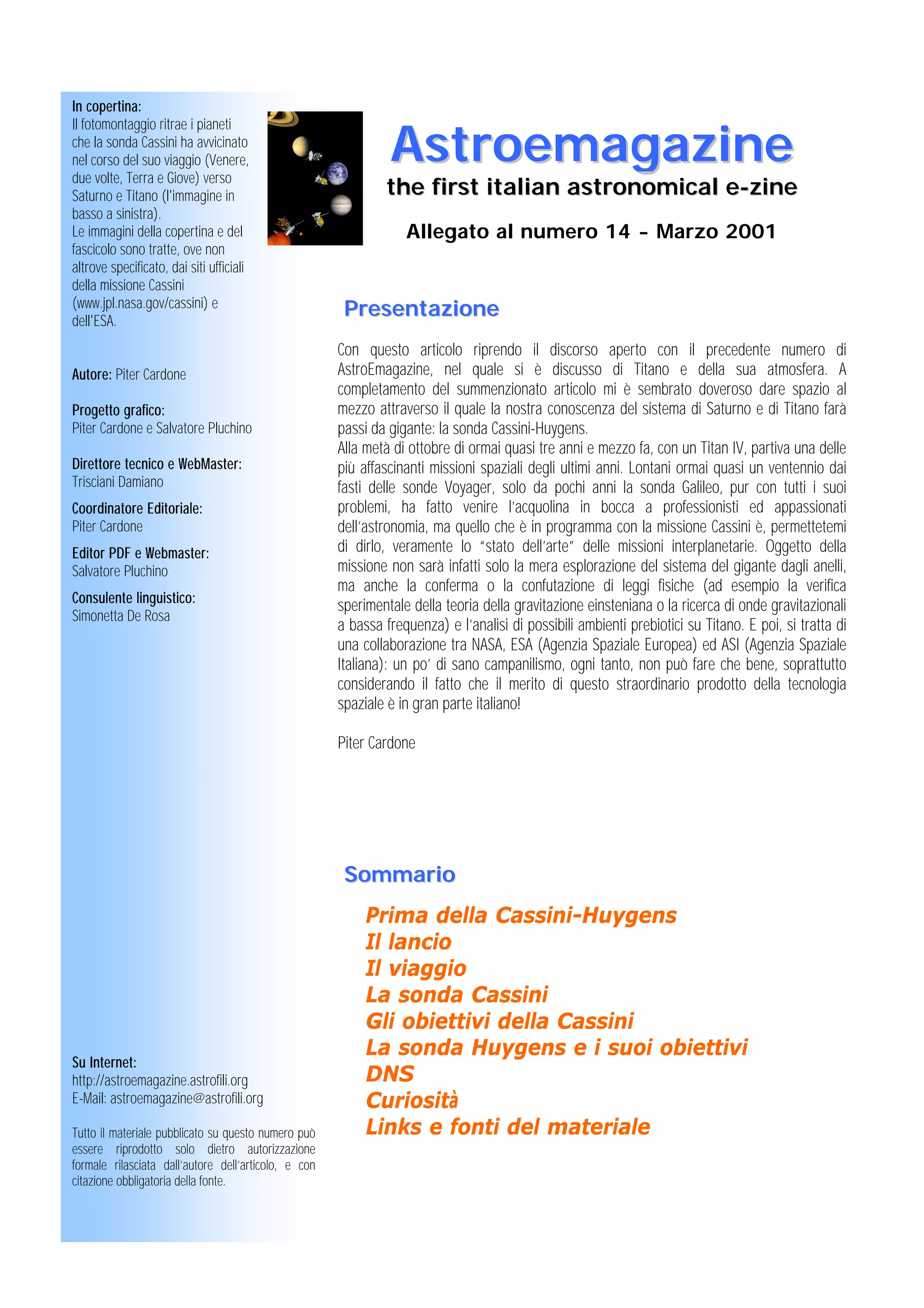 Speciale Sonda Cassini-Huygens | PDF