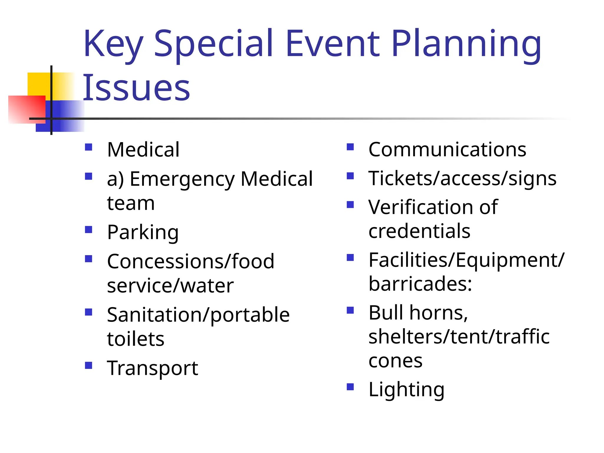 Special Events Security Training Power point | PPT
